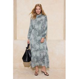 Maxikleid mit Tiermotiven, lang, l&auml;ssig/alltagstauglich, A-Linie, Hijab-Stil