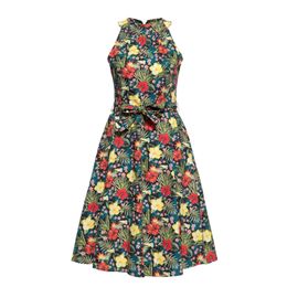 Queen Kerosin Damen Swing Kleid schwarz