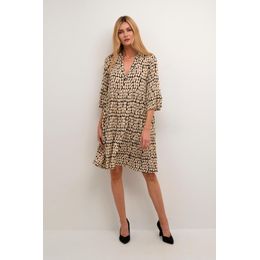 Kaffe Kleid A-shape black multi