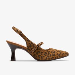 Clarks Kataleyna Rubin Leopardenmuster Schuhe
