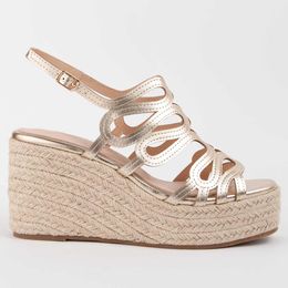 Montevita Sandale Mit Keilabsatz Salia2 Gold