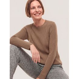 Walbusch Baumwollmix Pullover in Rippenstrick Optik