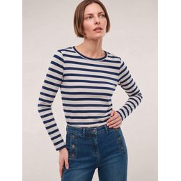 Walbusch Baumwollshirt mit Ringel