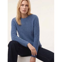 Walbusch Baumwollpullover in Waffelstruktur