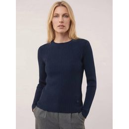 Walbusch Baumwollmix Pullover in Rippenstrick Optik
