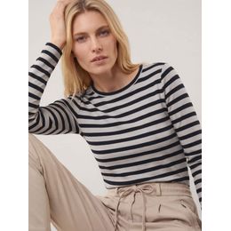 Walbusch Baumwollshirt mit Ringel