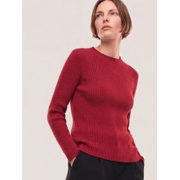 Walbusch Baumwollmix Pullover in Rippenstrick Optik