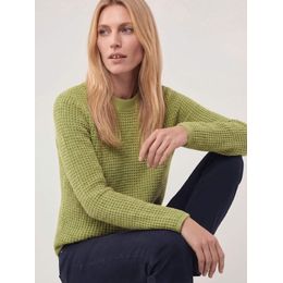 Walbusch Baumwollpullover in Waffelstruktur