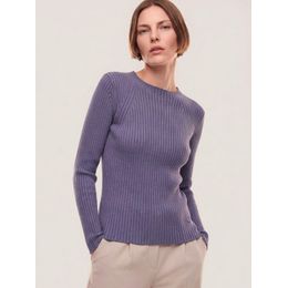 Walbusch Baumwollmix Pullover in Rippenstrick Optik