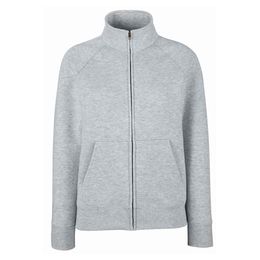 Fruit of the Loom - Sweatjacke f&uuml;r Damen (Grau meliert)