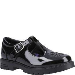 Hush Puppies FIONA M&auml;dchen Leder Schulschuhe Lack Schwarz