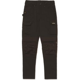 Caterpillar Nexus Kniepackung Stretch Baumwolle Herren Schwarze Outdoor-Hosen