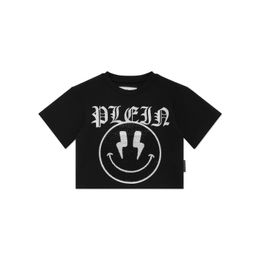 Philipp Plein Cropped T-Shirt Round Neck Ss Smile