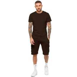 Enzo | Herren T-Shirt-Trainingsanzug mit Shorts-Set