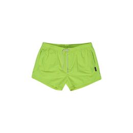 HAMAKI-HO Limefarbene Solid-Schwimmshorts