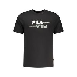 Fila Schwarzes Baumwoll Herren T-Shirt