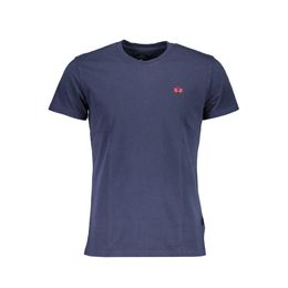 La Martina Blaues Baumwoll Herren T-Shirt