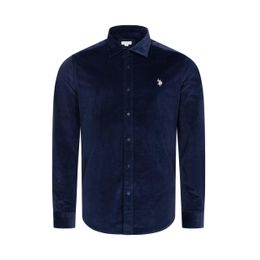 U.S. Polo Assn. Herren Cordhemd aus Baumwolle mit Stretchanteil