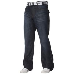 Kruze Herren Bootcut Denim Jeans