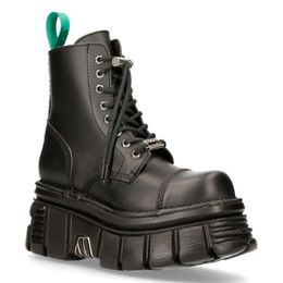 New Rock Kampfplattformstiefel aus veganem Leder &ndash; TANKMILI083-VS2