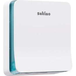 satino Falthandtuchspender HYGINITY S, f&uuml;r bis zu 2 Falthandt&uuml;cher-Packungen mit Z-Falzung/W-Falzung, B 301 x T 128 x H 343 mm, ABS-Kunststoff, wei&szlig;