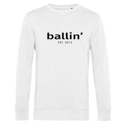 Basic Sweater von Ballin Est. 2013 in der farbe Weiss und in gr&ouml;&szlig;e L.
