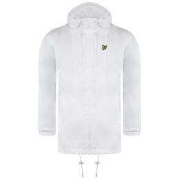 Lyle & Scott Lyle & Scott Lang&auml;rmelige winddichte Kapuzenjacke mit wei&szlig;em Grafiklogo f&uuml;r Frauen JKW1200V 626