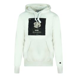 Champion Icon Logo Wei&szlig;er Hoodie