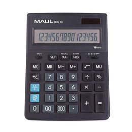 Maul Tischrechner MXL 16 Solar Batterie 1-zeilig, 16 Ziffern schwarz