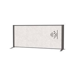Maul Sideboard-Trennwand Maulconnecto 120x50cm Akustik hell