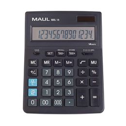 Maul Tischrechner MXL 14 Solar Batterie 1-zeilig, 14 Ziffern schwarz