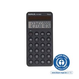 Maul Taschenrechner ECO MD 2 Solar 1-zeilig, 10 Ziffern schwarz