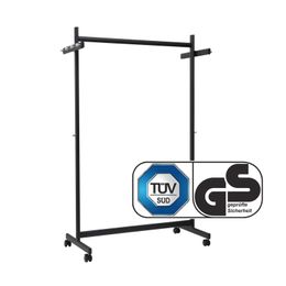 Maul Reihengarderobe Maulsamba Standfu&szlig; Rollen 172,5 cm schwarz