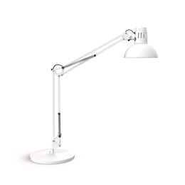 Maul Tischleuchte Maulstudy E27 LED 3.000 K Standfu&szlig; wei&szlig;