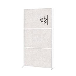 Maul Stellwandsystem Maulconnecto 3x Akustik hellgrau Stand
