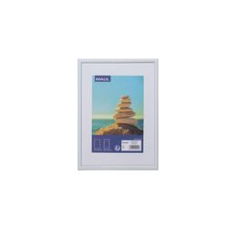 Maul Bilderrahmen Maulart Kunststoff A5 wei&szlig; 21.8 x 15.8 x 1.4 cm