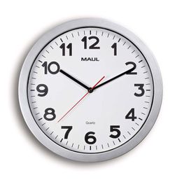 Maul Wanduhr Maulstep &Oslash; 35 x 5 cm Kunststoff 1 x AA (1.5 V) silber