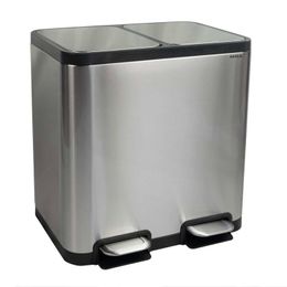 Maul Tret-Abfalleimer Maulcycle 40 l Edelstahl 37.8 x 46 x 49.2 cm silber