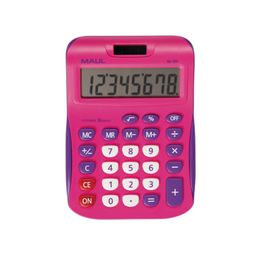 Maul Tischrechner MJ 550 Solar Batterie 1-zeilig, 8 Ziffern pink