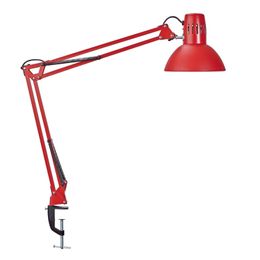 Maul Tischleuchte Maulstudy E27 LED 3.000 K Klemmfu&szlig; rot