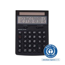 Maul Tischrechner ECO 850 Solar 1-zeilig, 12 Ziffern schwarz