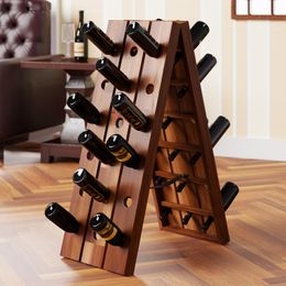 Casaria Klappbares Weinregal f&uuml;r 36 Flaschen im stilvollen Design
