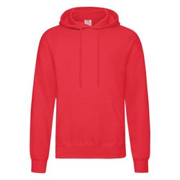 Fruit of the Loom - "Classic" Sweatshirt mit Kapuze f&uuml;r Herren/Damen Unisex (Rot)
