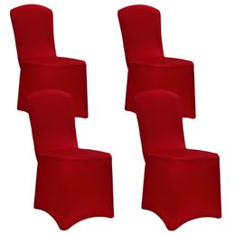 Detex Stuhlhusse 4er-Set Bordeaux OEKO-TEX