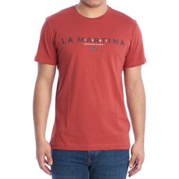 La Martina Kurzarm-T-Shirt mit normaler Passform YMR005-JS206 Herren