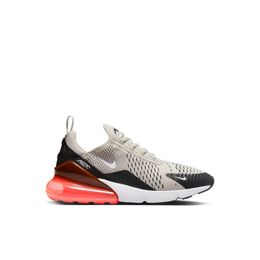 Nike Air Max 270 Turnschuhe, Schwarz/Hellknochen-Hot Punch