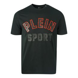 Plein Sport Block-Logo Schwarzes T-Shirt