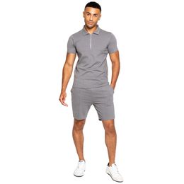 Enzo | Herren-Polo-Trainingsanzug-Set - Grau