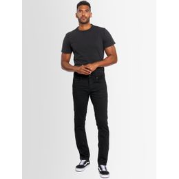 Alessandro Salvarini A. Salvarini Herren Jeans Slim Fit Stretch Denim 5-Pocket - Schwarz
