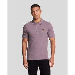 Lyle & Scott Lyle & Scott Branded Chest Logo Highland Mauve Lila Poloshirt